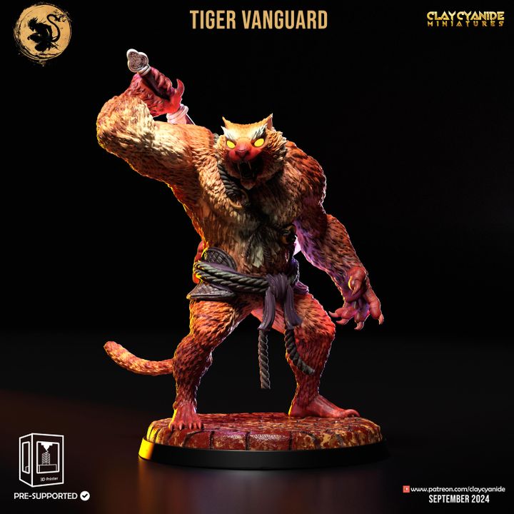 3D Printable Tiger Vanguard by Clay Cyanide Miniatures