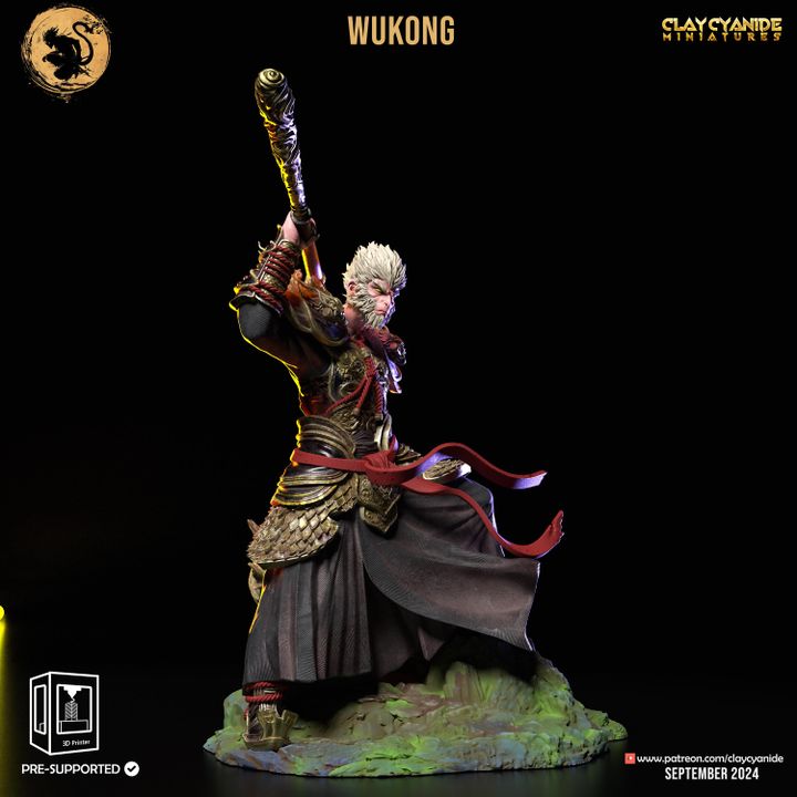3D Printable Wukong Part 1 Bundle by Clay Cyanide Miniatures