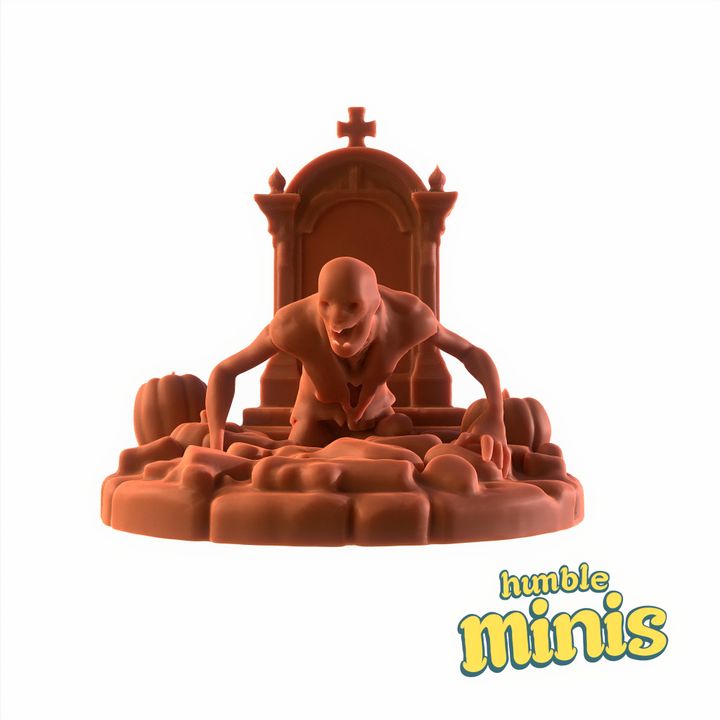 3D Printable Crawling Zombie by Humble Minis