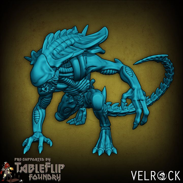 3D Printable Xeno Swarm 2 (PRESUPPORTED) by Velrock Art Miniatures