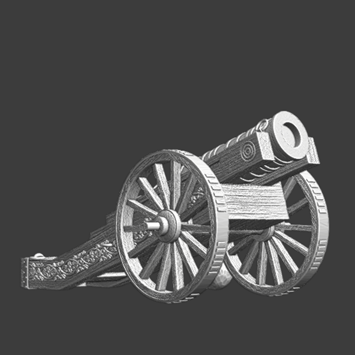 3D Printable Medieval Imperial Cannon - Wargaming model by Northern ...
