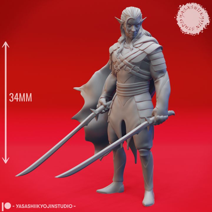 3D Printable Drow Ranger - Tabletop Miniature (Pre-Supported) by YKS ...