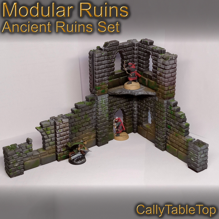 3D Printable Modular Ancient Ruins - Full Set by Cally Tabletop