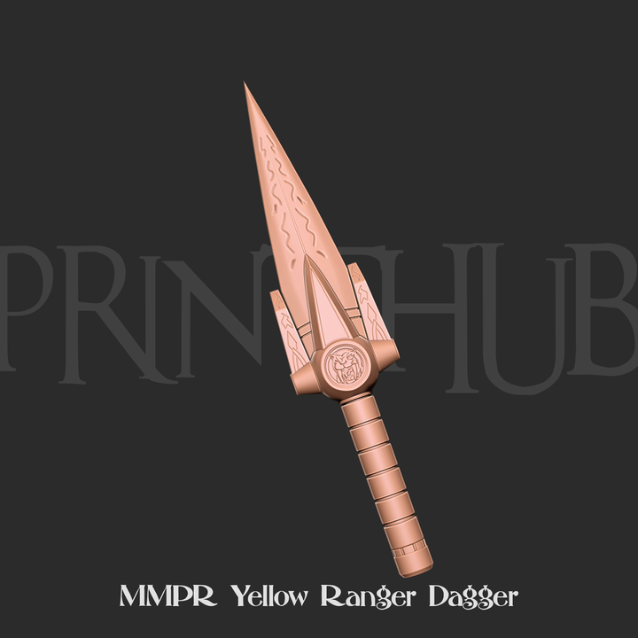 3D Printable MMPR - Blue Ranger Power lance 3d print model by Printhub