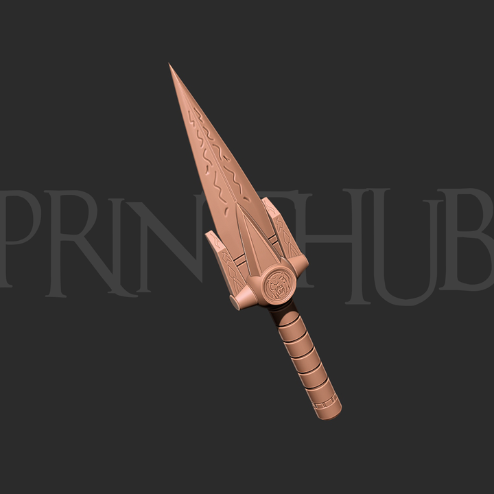 3D Printable MMPR - Blue Ranger Power lance 3d print model by Printhub