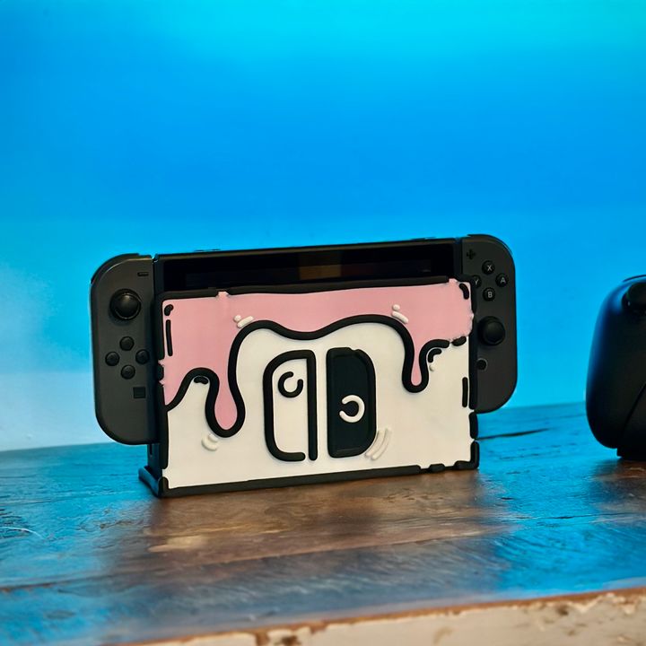 3D Printable Doodle Nintendo Switch Faceplate by Holoprops