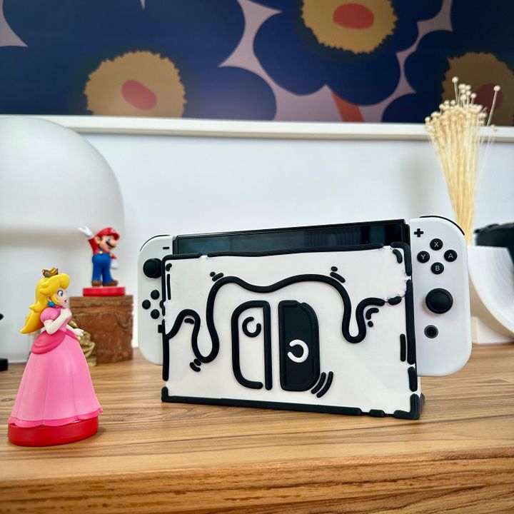3D Printable Doodle Nintendo Switch Faceplate by Holoprops