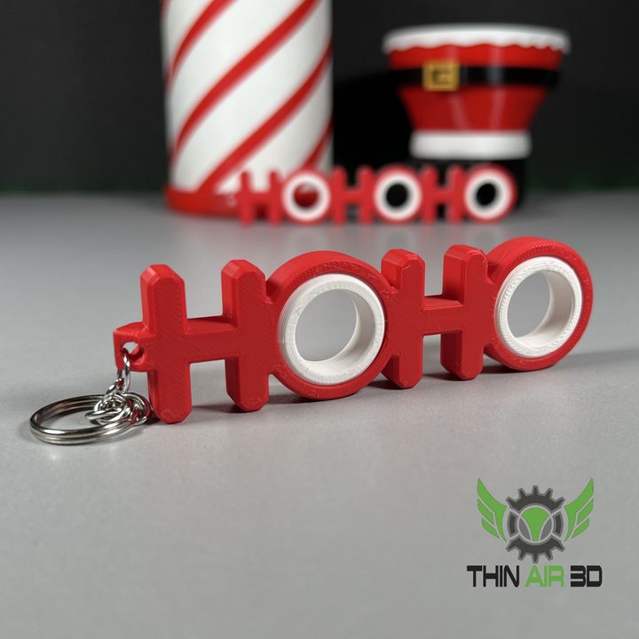 3D Printable Holiday Spinner Keychain Fidgets - Fidget Spinners by Thin ...