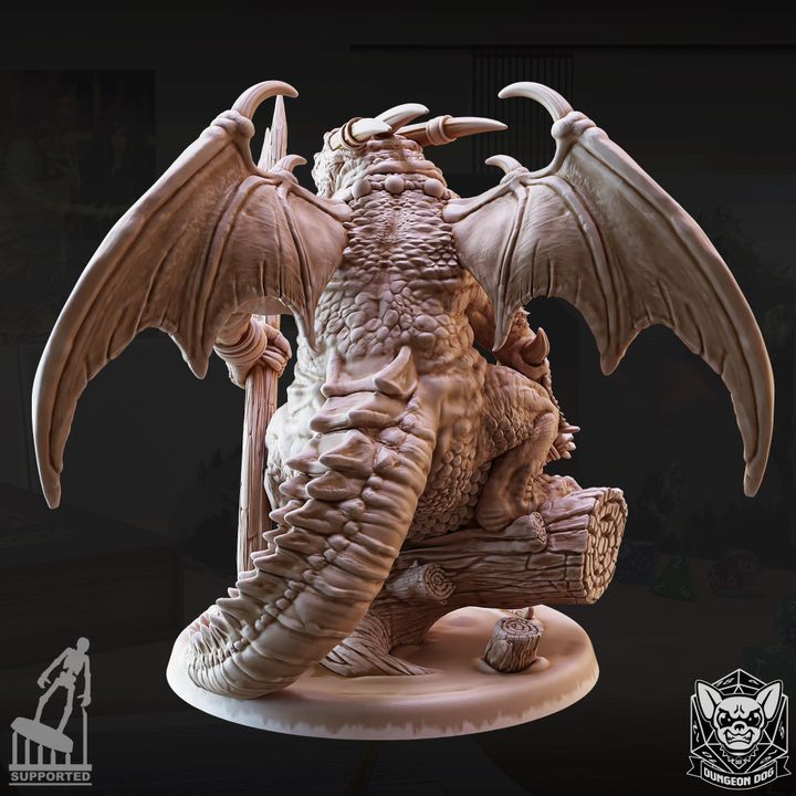 3D Printable Lizard King (Demon) by Dungeon Dog