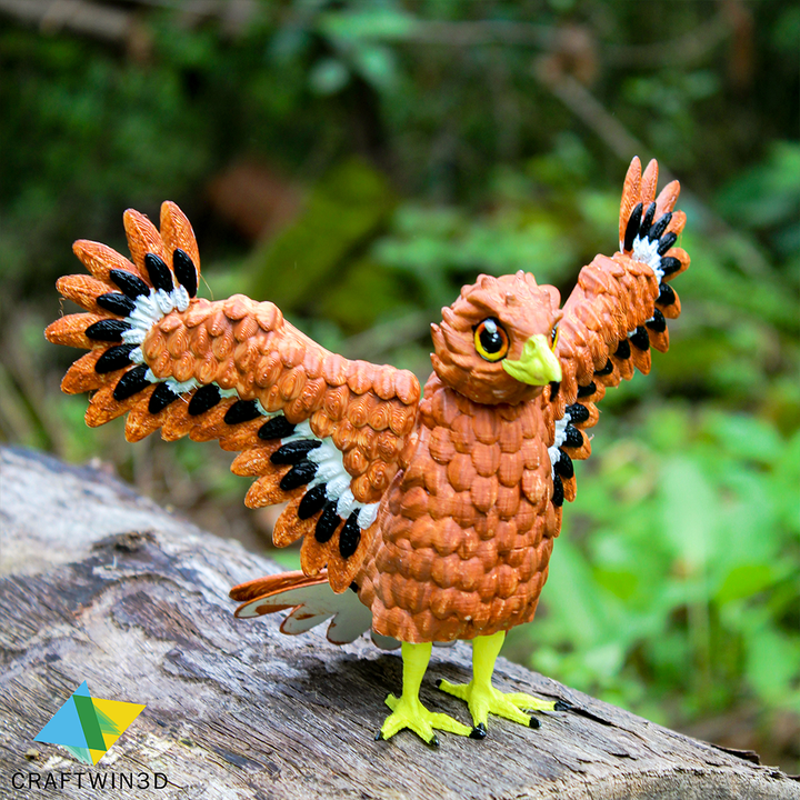 3D Printable Flexy Hawk Print in place by Craftwin