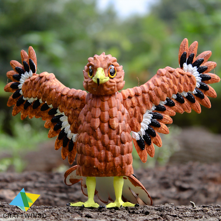 3D Printable Flexy Hawk Print in place by Craftwin
