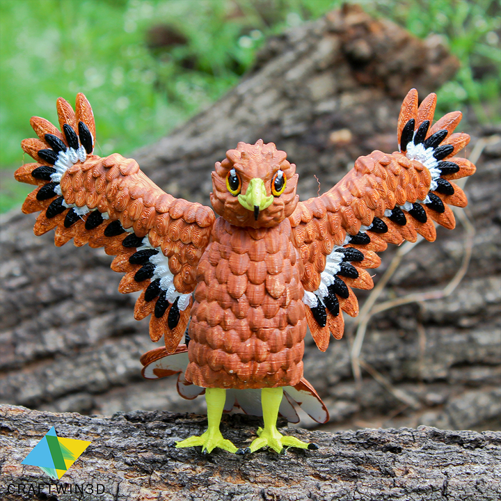3D Printable Flexy Hawk Print in place by Craftwin