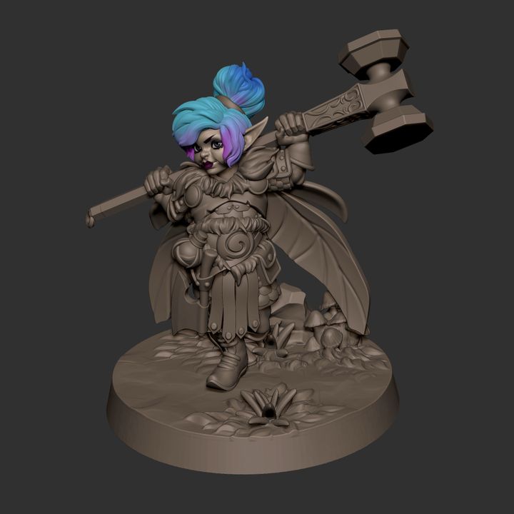 3D Printable Pixie Warrior by Bite the Bullet