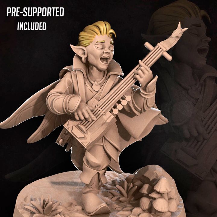 3D Printable Pixie Bard by Bite the Bullet