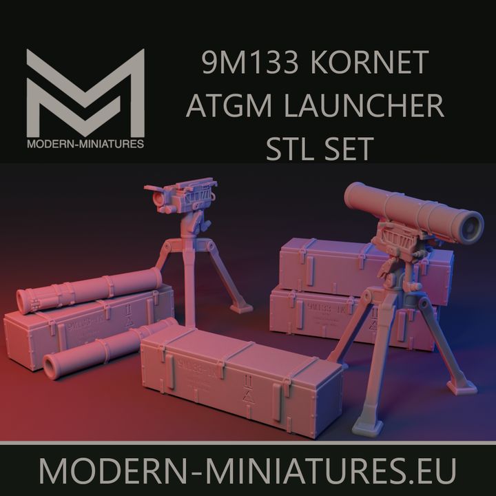 3D Printable 9M133 Kornet ATGM russian anti tank launcher by Modern ...