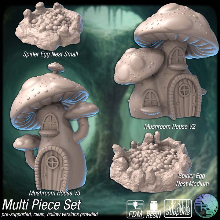 3D Printable Underdark Terrain Set by Sync Ratio Systems