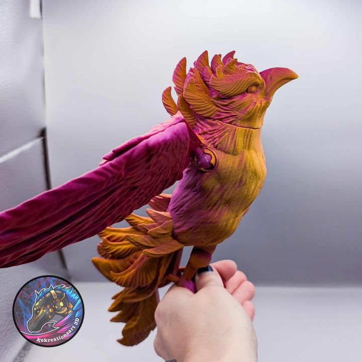 3D Printable Flexi Phoenix by Kirsten M