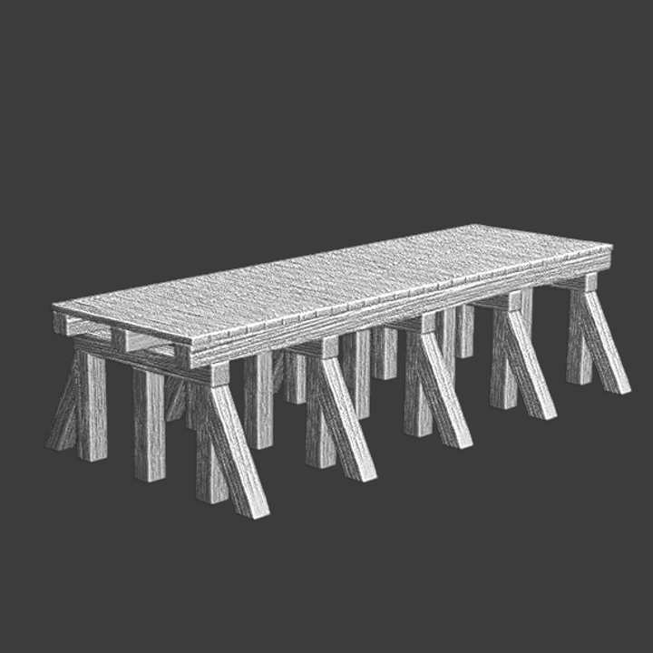 3D Printable Wargaming terrain - Modular Bridge by Northern Crusades ...