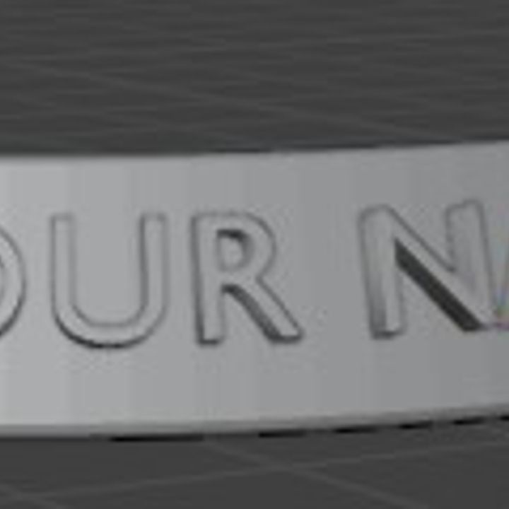 3D Printable Guard Name Plate Builder by Tagmybase.com