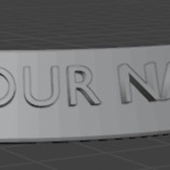 3D Printable Dark Elf Raider Name Plate Builder by Tagmybase.com
