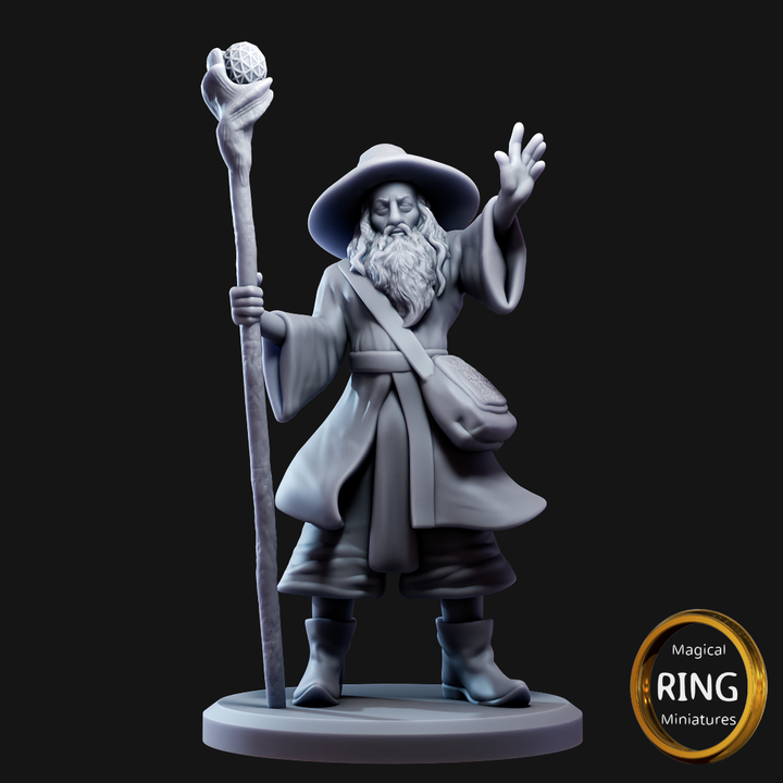 3D Printable Wizard by MagicalRingMiniatures