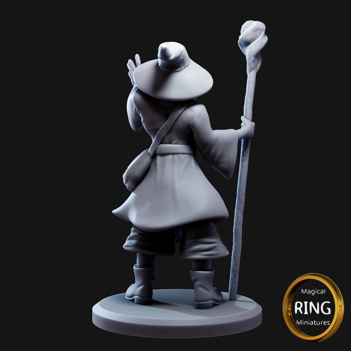 3D Printable Wizard by MagicalRingMiniatures