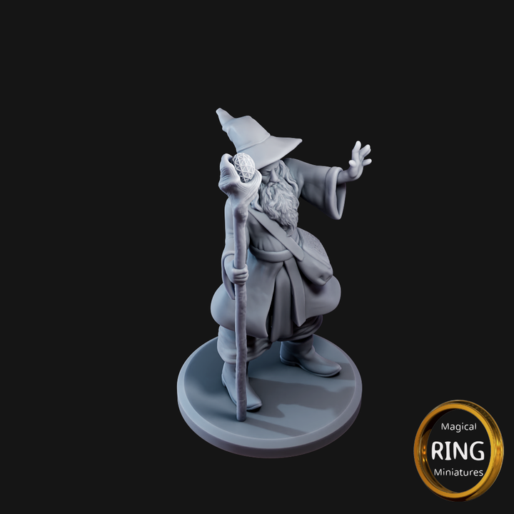 3D Printable Wizard by MagicalRingMiniatures