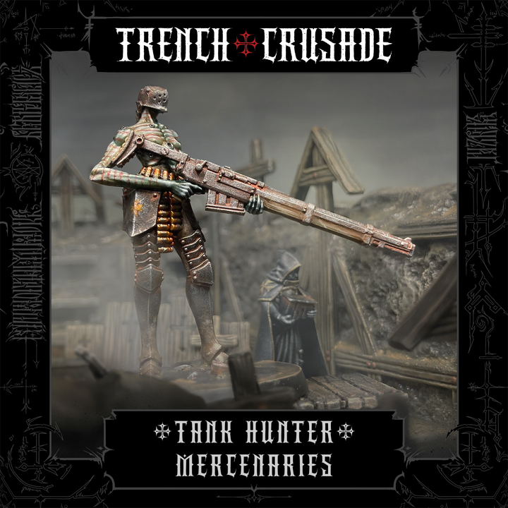 3D Printable Trench Crusade - Communicant tank hunter (Female ...