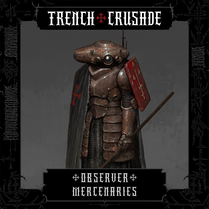 3D Printable Trench Crusade - Observer (Trench Halberd) - Mercenaries ...