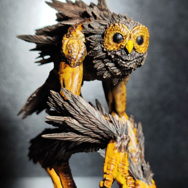 3D Print of Cursed Owlin - Owlbear by Grimclaw
