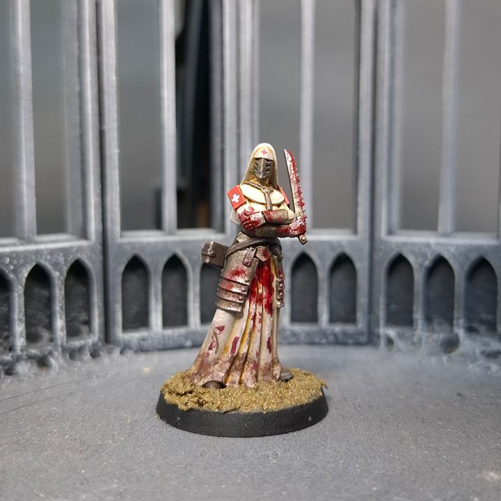 3D Print of Trench Crusade - Combat Medic - Mercenaries by Nexor