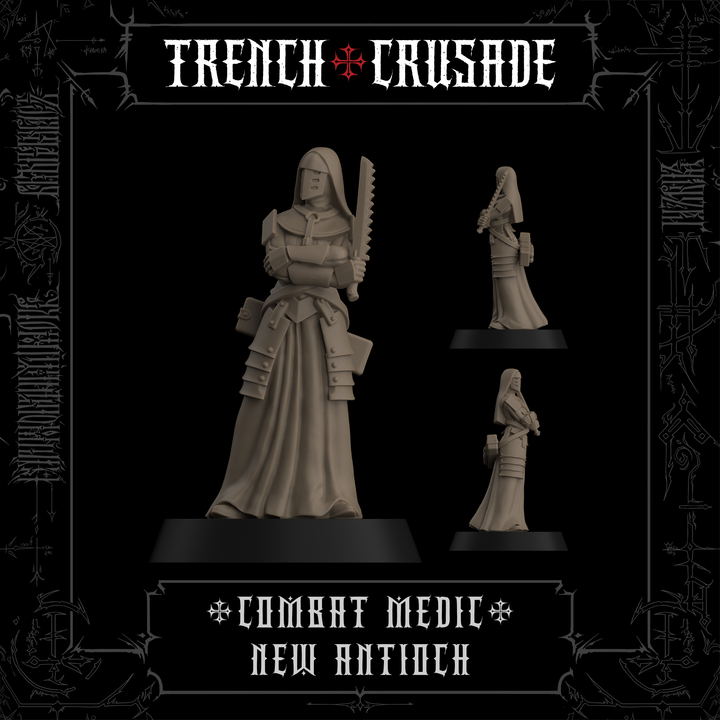3D Printable Trench Crusade - Combat Medic - Mercenaries by Factory ...