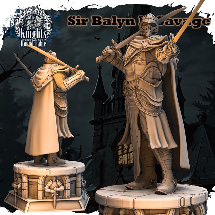 3D Printable Sir Balyn la Savage 1:12 by Haito