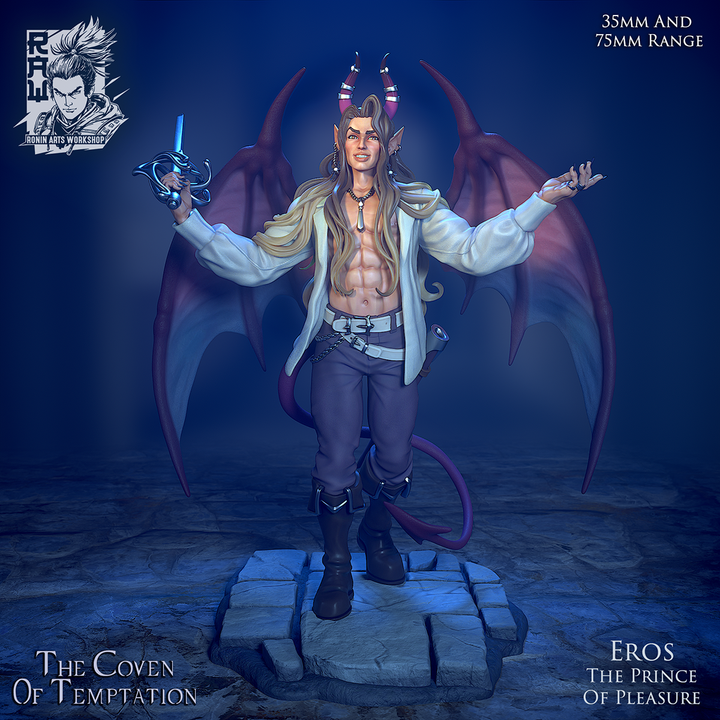 3D Printable Incubus Eros (NSFW) by Ronin Arts Workshop