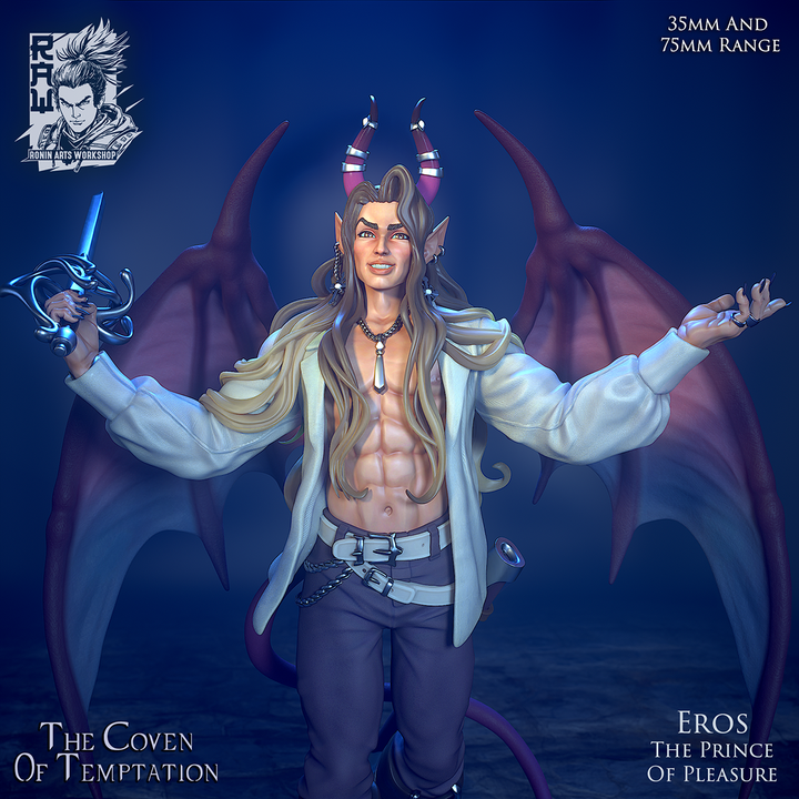 3D Printable Incubus Eros (NSFW) by Ronin Arts Workshop