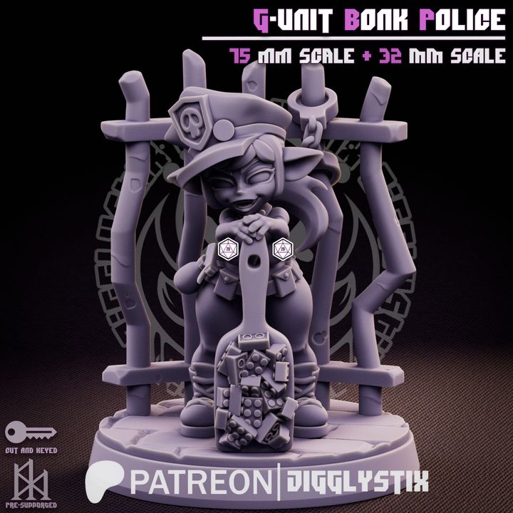 3D Printable G-Unit Bonk Police by Jigglystix