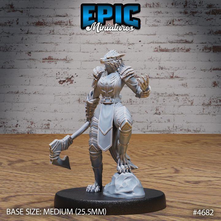 3D Printable Werewolf Armored Female Set / Woman Wolf Hybrid / Chaotic ...