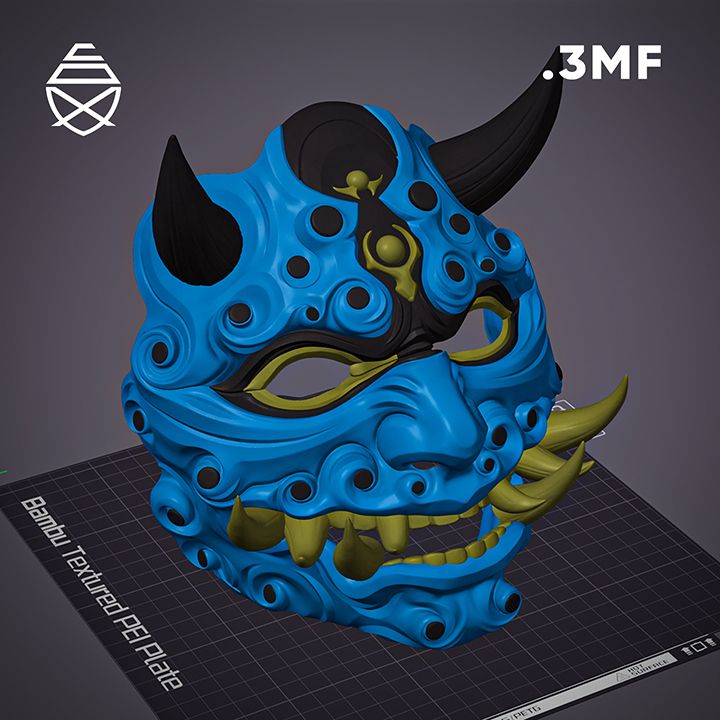 3D Printable HONNARI MASK by PipeCox