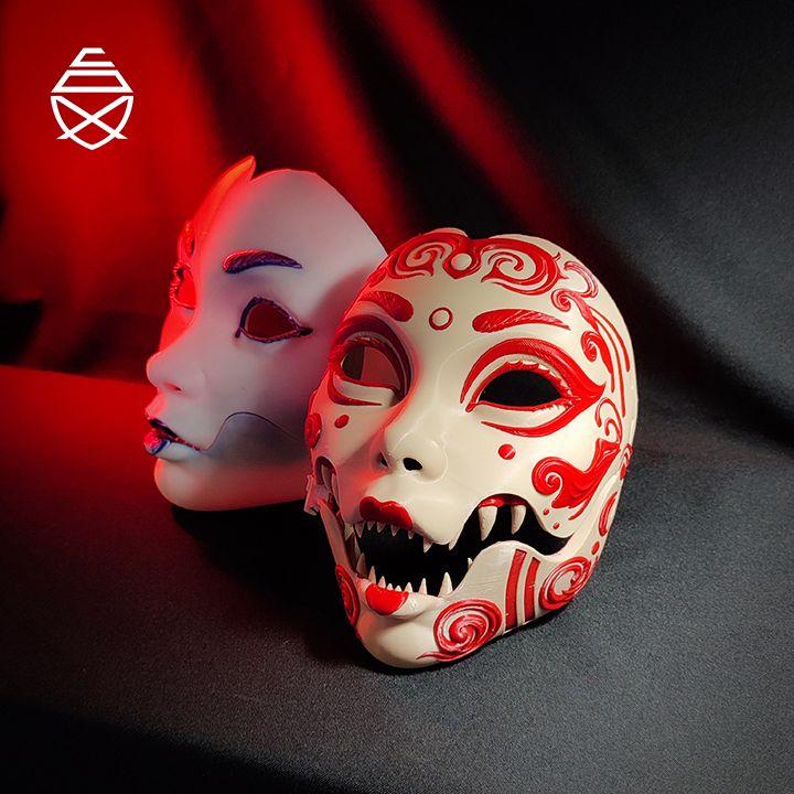 3D Printable GEISHA MASK by PipeCox