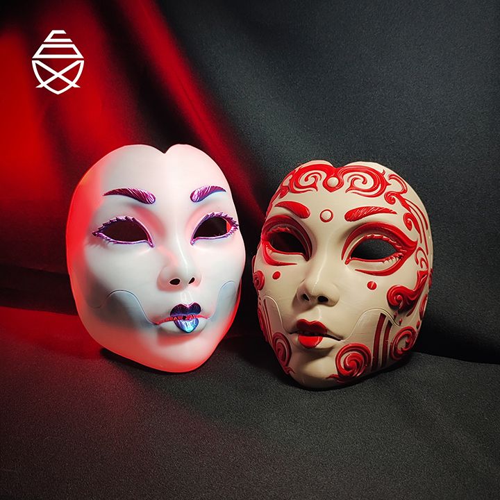 3D Printable GEISHA MASK by PipeCox