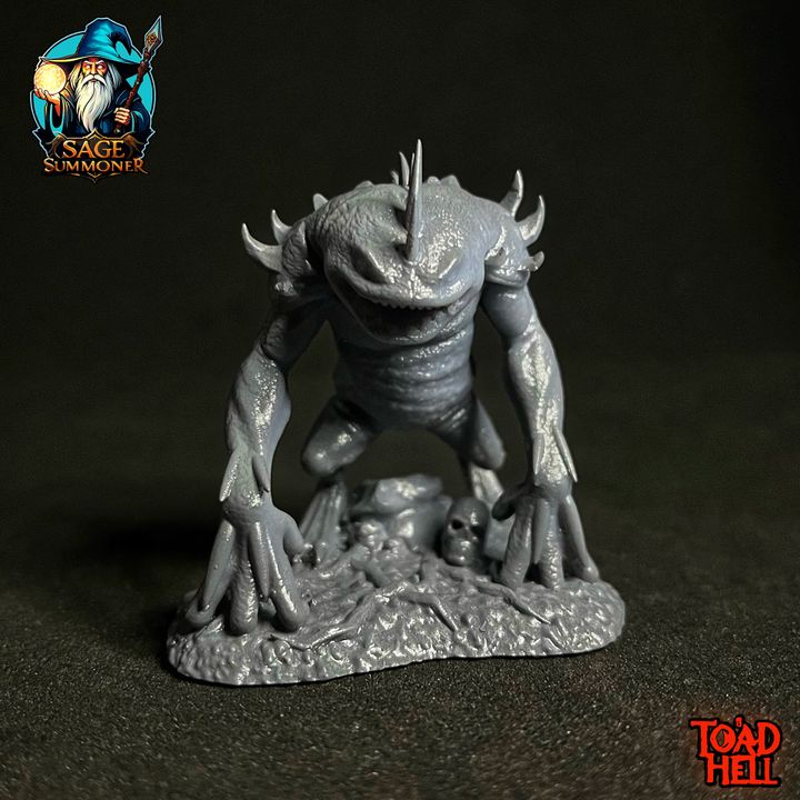 3D Printable Death Slaad Toad 1 - Toad Hell by Sage Summoner