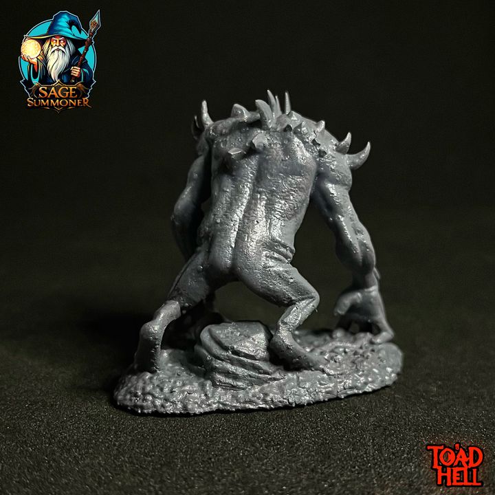 3D Printable Death Slaad Toad 1 - Toad Hell by Sage Summoner