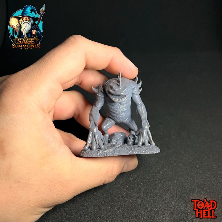 3D Printable Death Slaad Toad 1 - Toad Hell by Sage Summoner