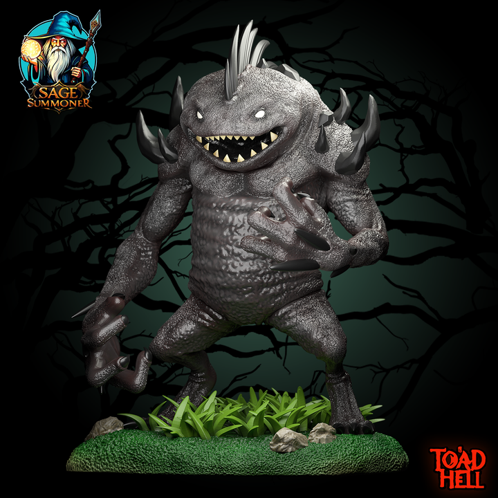 3D Printable Death Slaad Toad 3 - Toad Hell by Sage Summoner