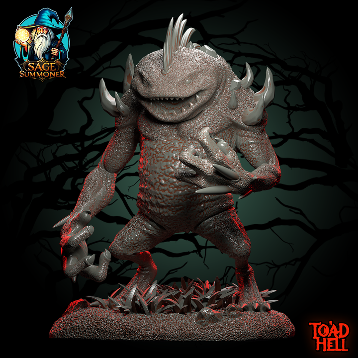 3D Printable Death Slaad Toad 3 - Toad Hell by Sage Summoner