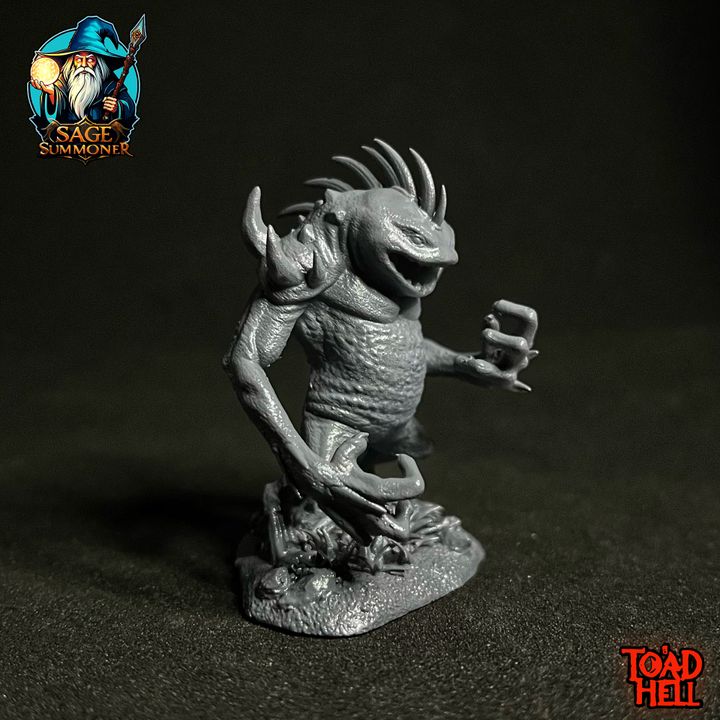 3D Printable Death Slaad Toad 3 - Toad Hell by Sage Summoner