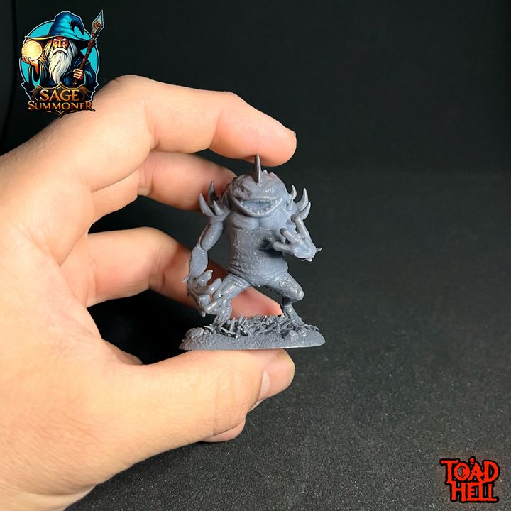 3D Printable Death Slaad Toad 3 - Toad Hell by Sage Summoner