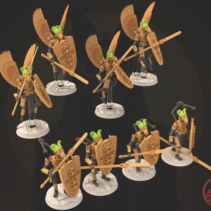 3D Printable Cinan - Horus - Akhet - Ikem: Assault, Battle Robot, space ...