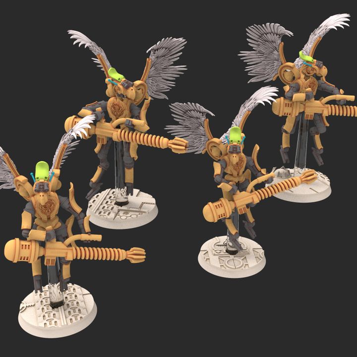 3D Printable Cinan - Horus - Chemou - Khepresh: Support, Battle Robot ...