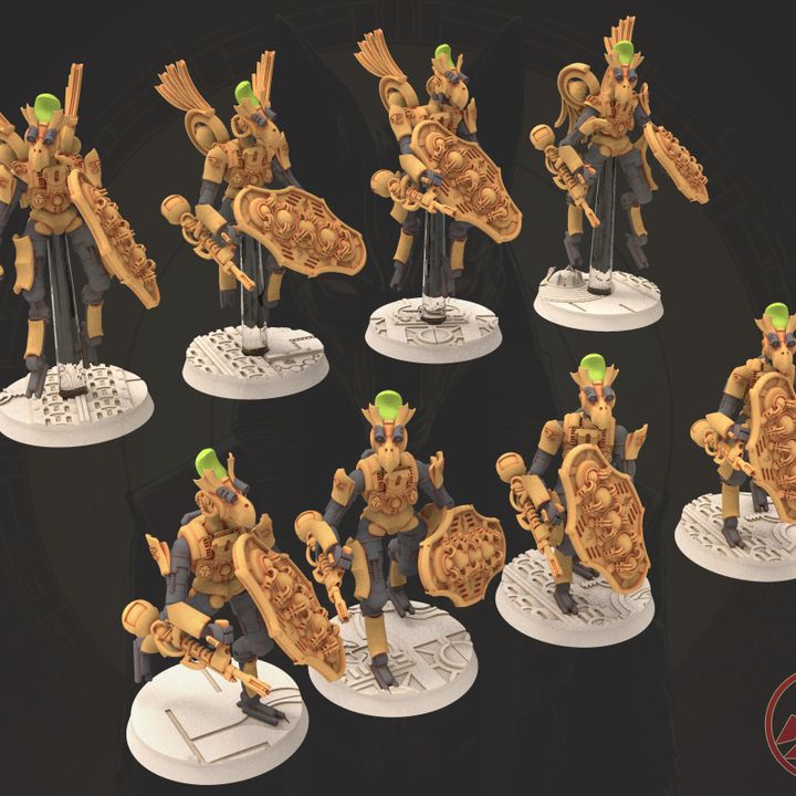 3D Printable Cinan - Horus - Peret - Shabti: Line, Battle Robot, space ...